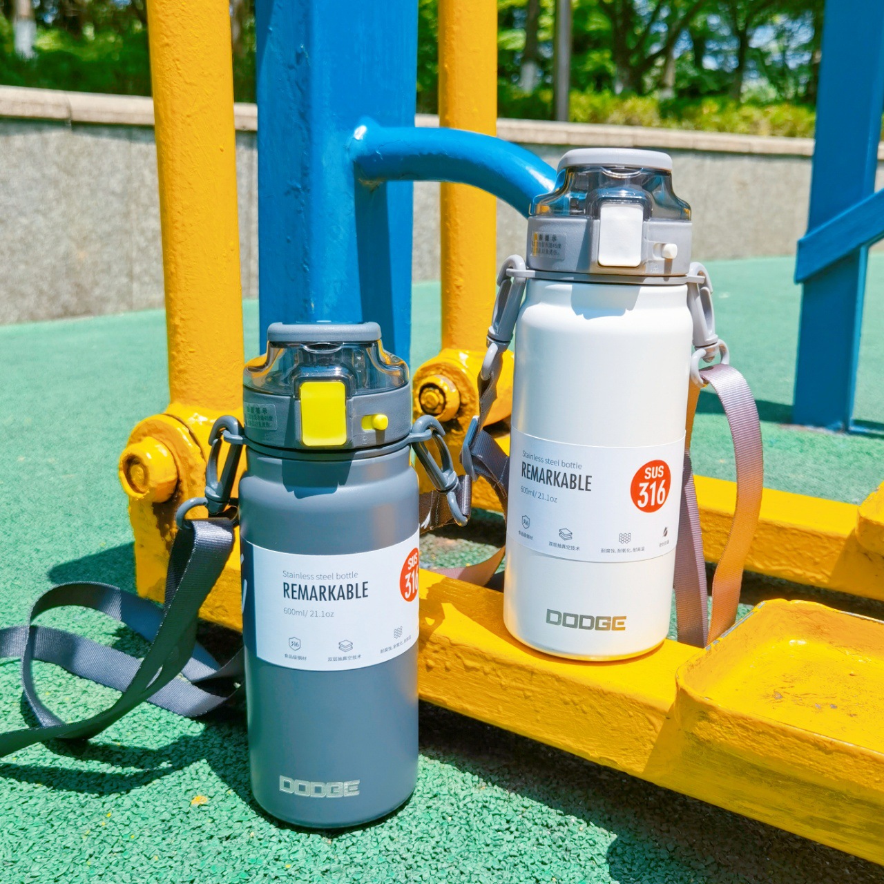 Dodge 600ml/800ml Slim 316SS Stainless Steel Vacuum Flask Thermos Water ...