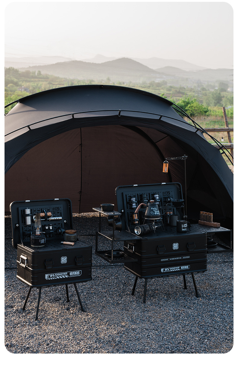Shinetrip Aluminium Box Set Expandable IGT Storage Box 44L 72L Tactical ...
