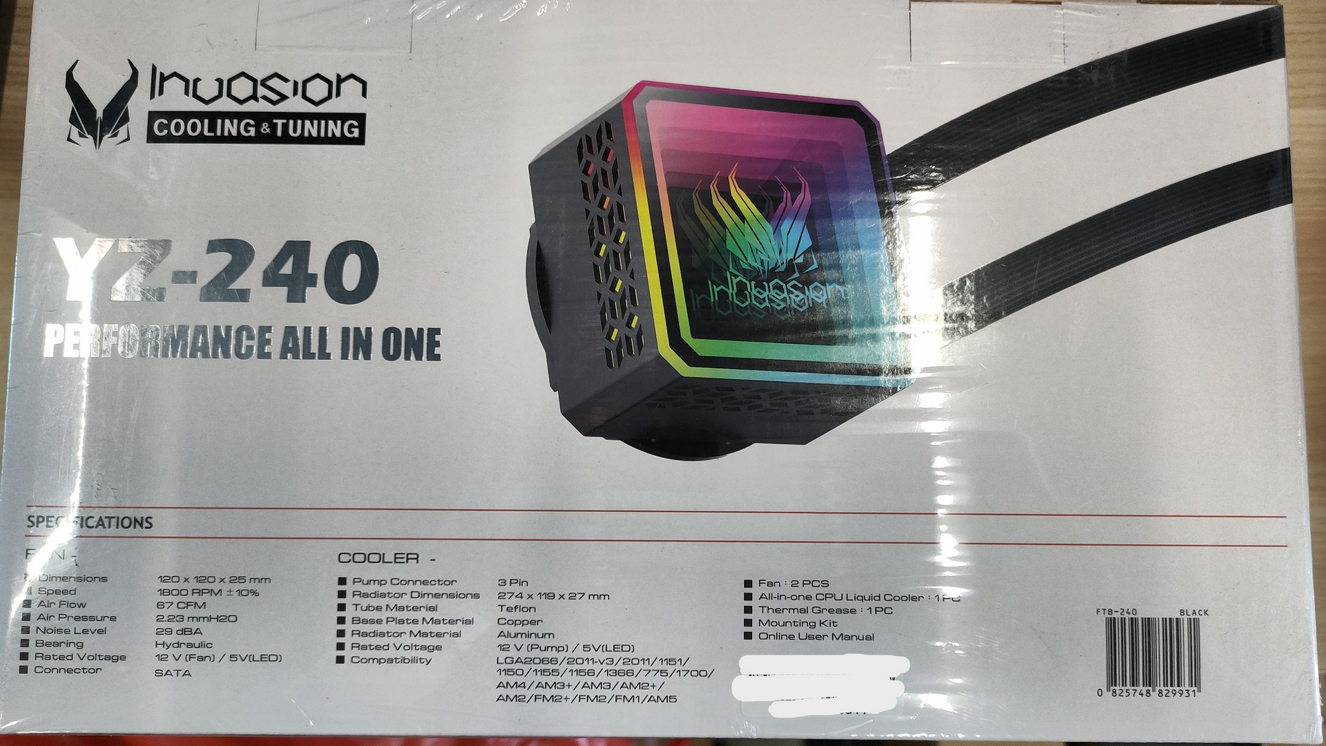Invasion YZ-240 Aio Water Cooler Square | Shopee Malaysia