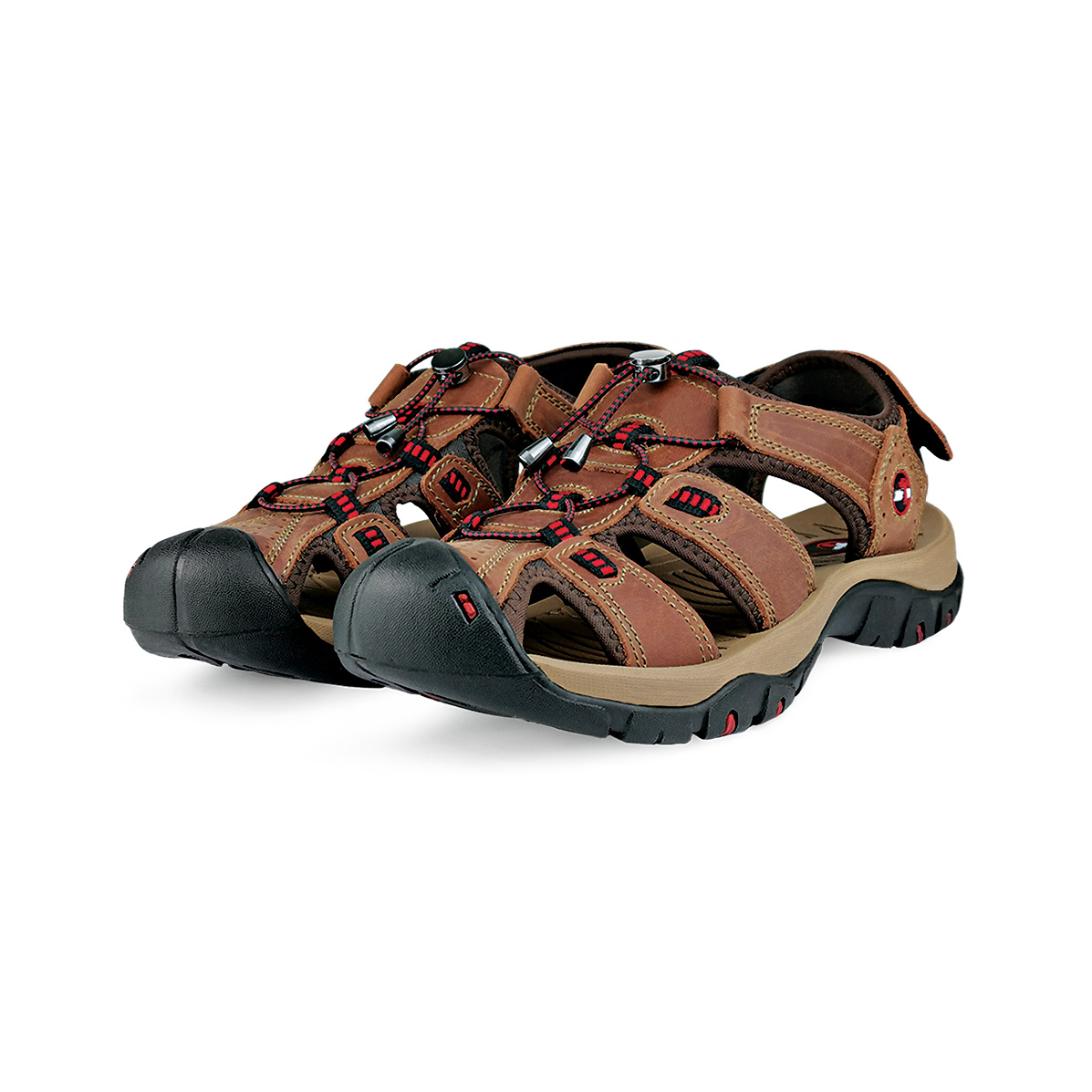 Black Hammer Men Genuine Leather Walking Sandals BH2816-HT | Shopee ...