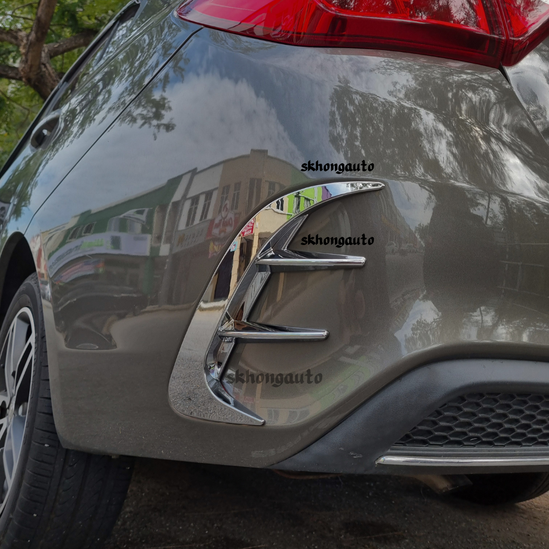 proton saga mc2 vvt 2022-2024 car rear bumper canard v2 forged carbon ...