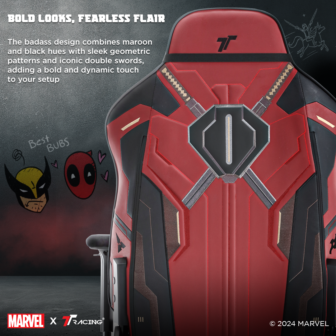 TTRacing Swift X Pro Deadpool Wolverine Edition Gaming Chair Office ...