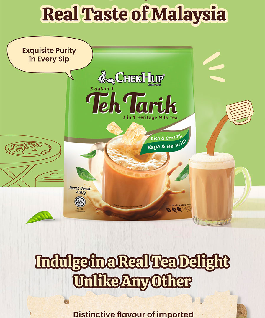 Chek Hup 3 in 1 Teh Tarik Rich & Creamy (35g x 12s) | Shopee Malaysia