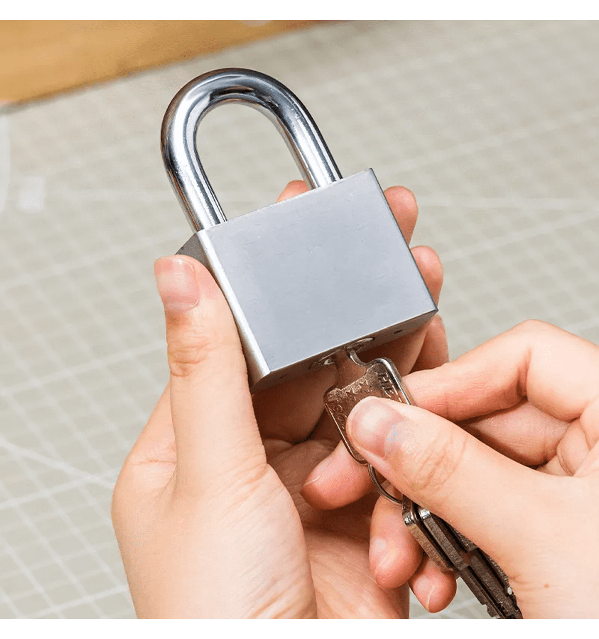 DELI 40mm 50mm Square Iron Padlock Steel Pad Lock Safety Door Gate ...