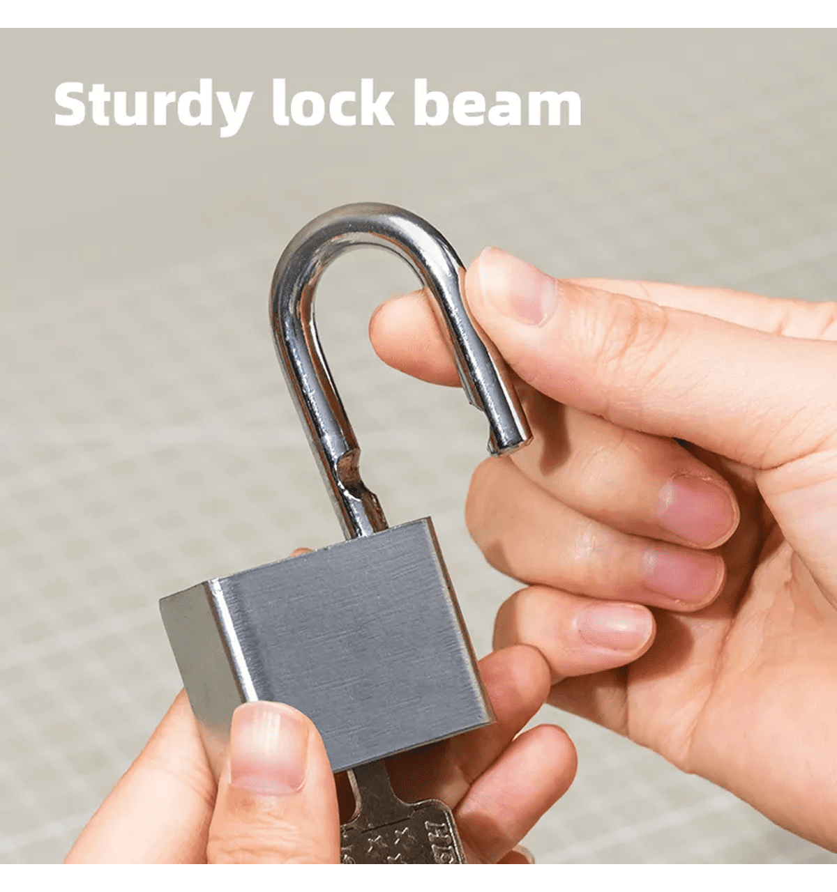 DELI 40mm 50mm Square Iron Padlock Steel Pad Lock Safety Door Gate ...