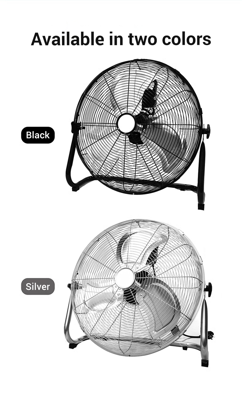 Industrial Ground Fan Electric Floor Fan Aluminum Blades Strong Wind ...