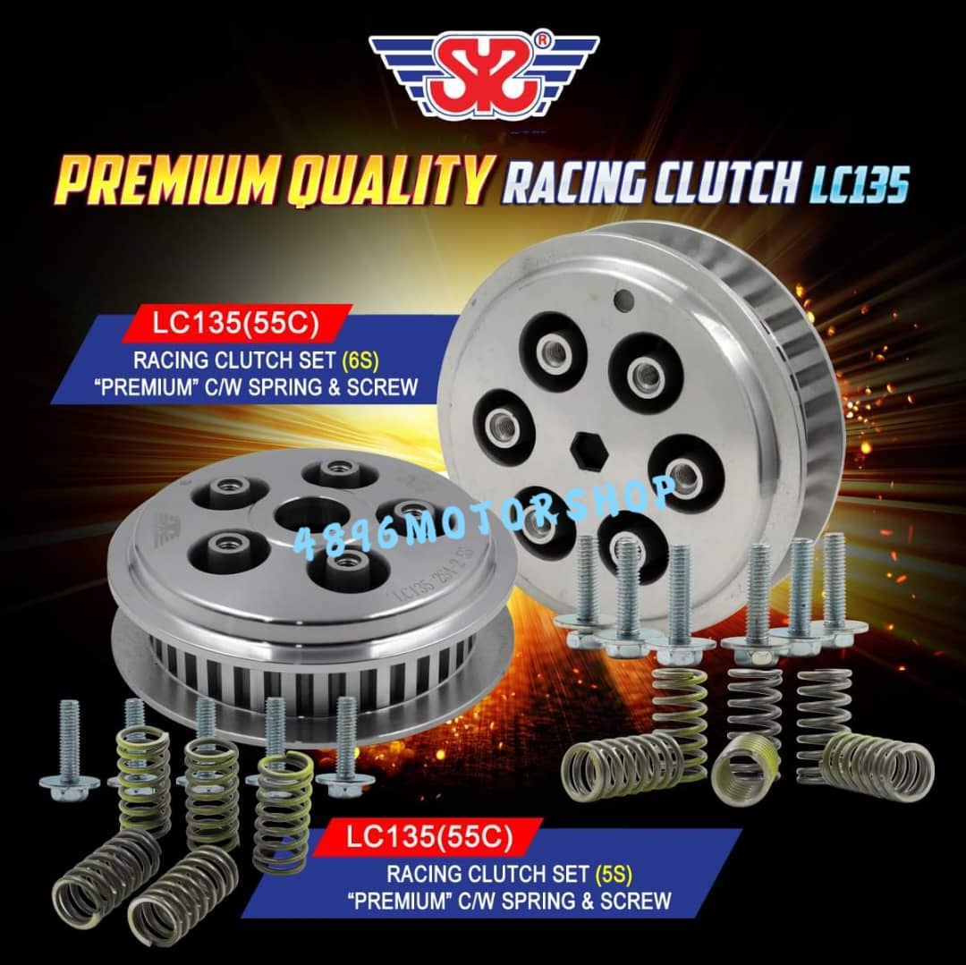 SYS PREMIUM RACING HYPER CLUTCH WITH 6 SPRING RS150 RSX Y15ZR Y16 Y15 ...