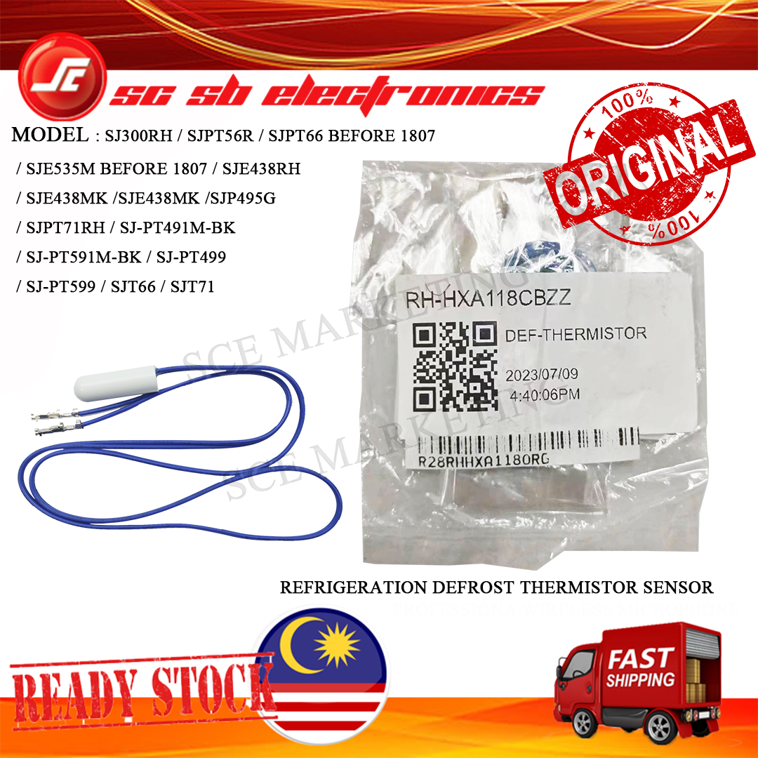 SHARP REFRIGERATOR DEFROST SENSOR RH - HXA118CBZZ ( 3.9K ) / SENSOR ...