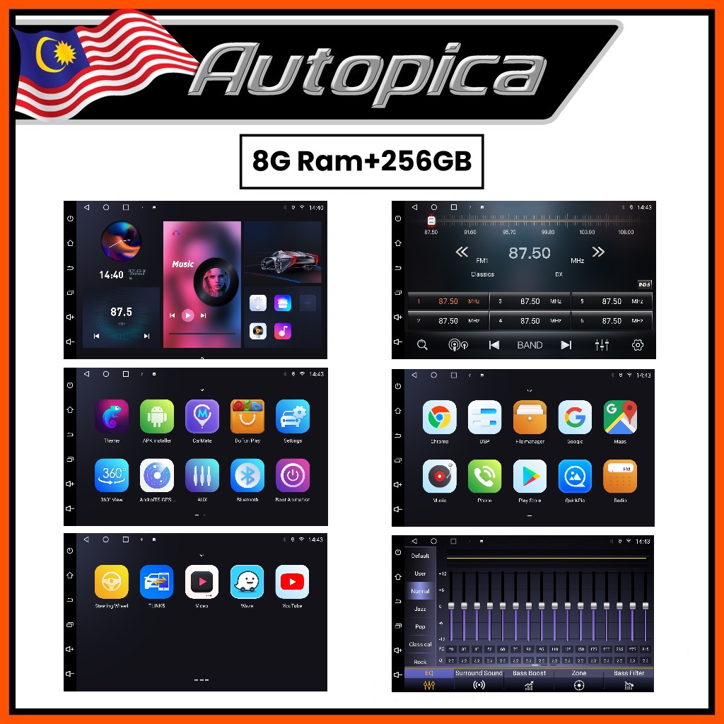 [4GB/8GB RAM] Perodua Bezza 2020-2024 8257/7862S Octa Core 10" IPS Screen Android Player CarPlay ...