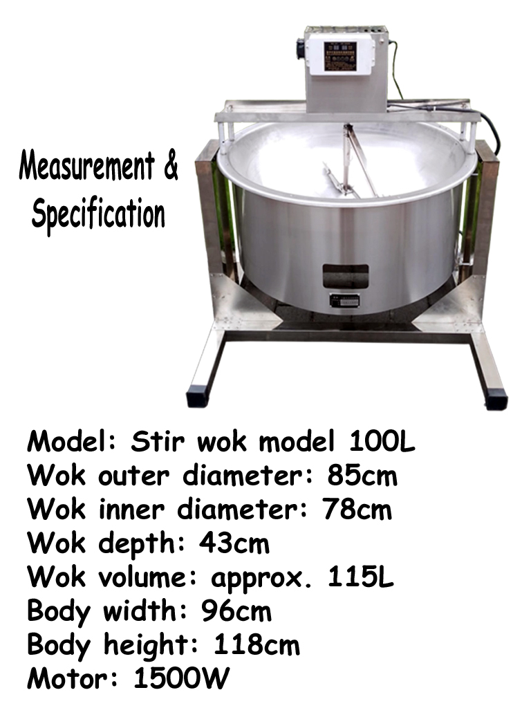 Auto Stir Wok / Kuali Automatik, Auto cooking machine, sambai, paste ...