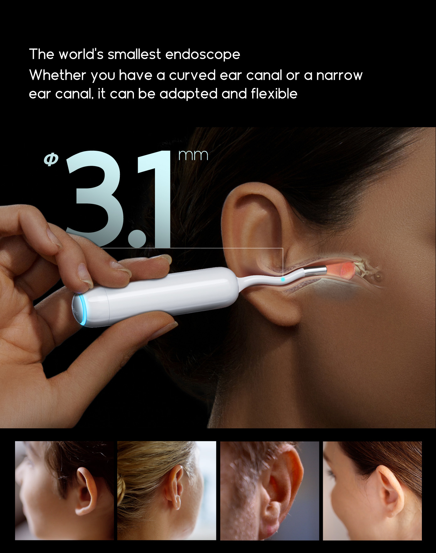 Bebird HOME 30S H30S Visual Ear Wax Remover AI Ear Care Assistant Kit 4 ...
