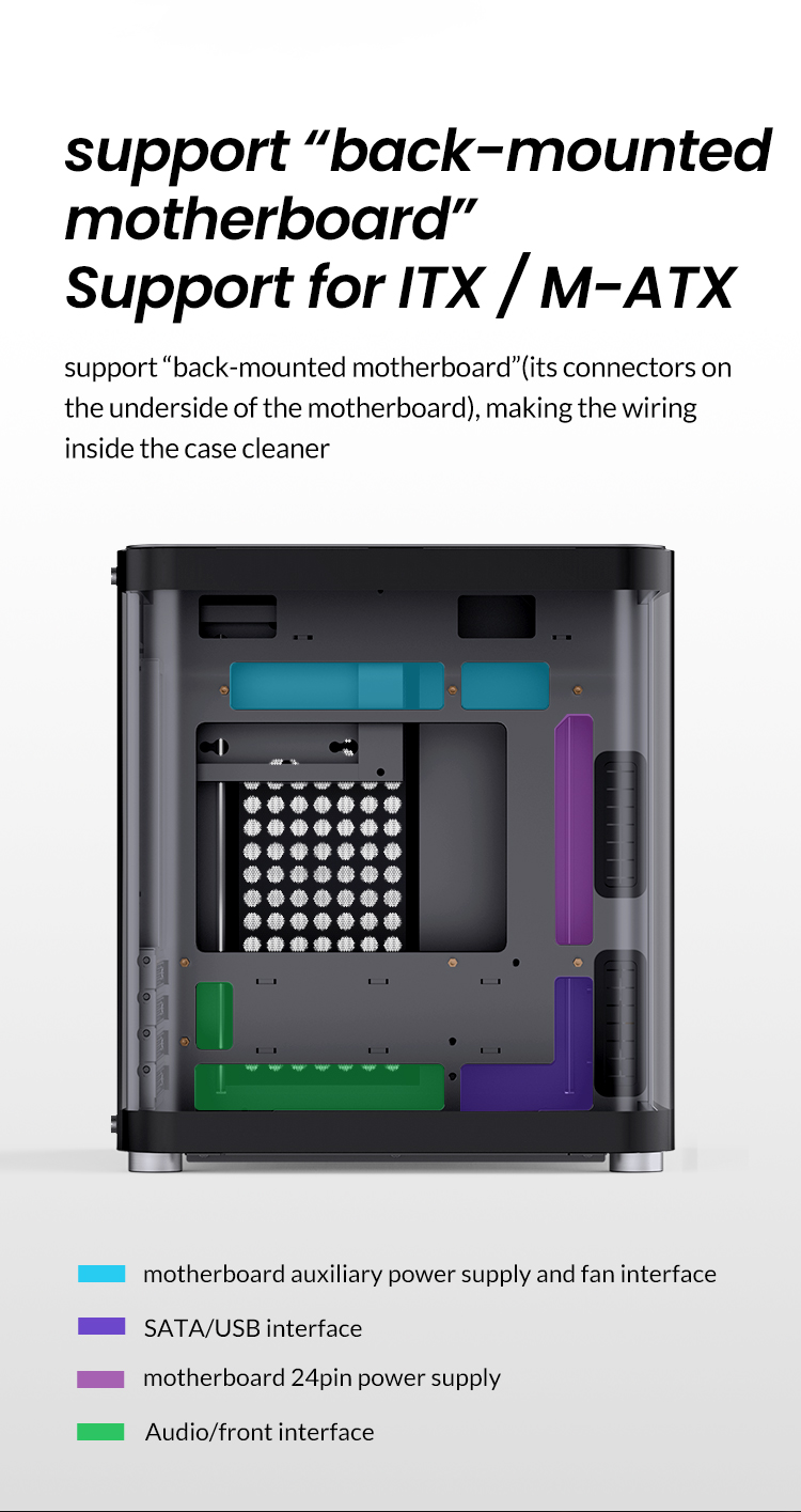 JONSBO TK-1 Curved Panoramic Hyperboloid Tempered Glass Dual Chamber mATX Casing | Shopee Malaysia