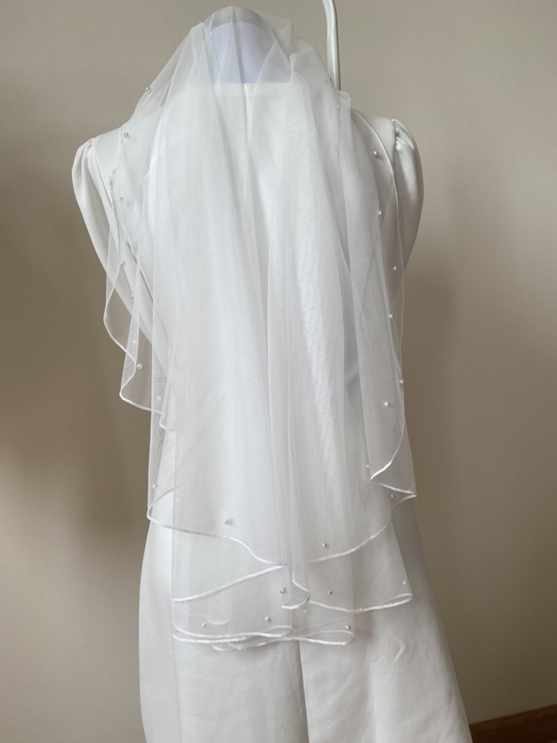 Veil NIKAH OFFWHITE Bridal veil Wedding veil Nikah tunang Malaysia ...