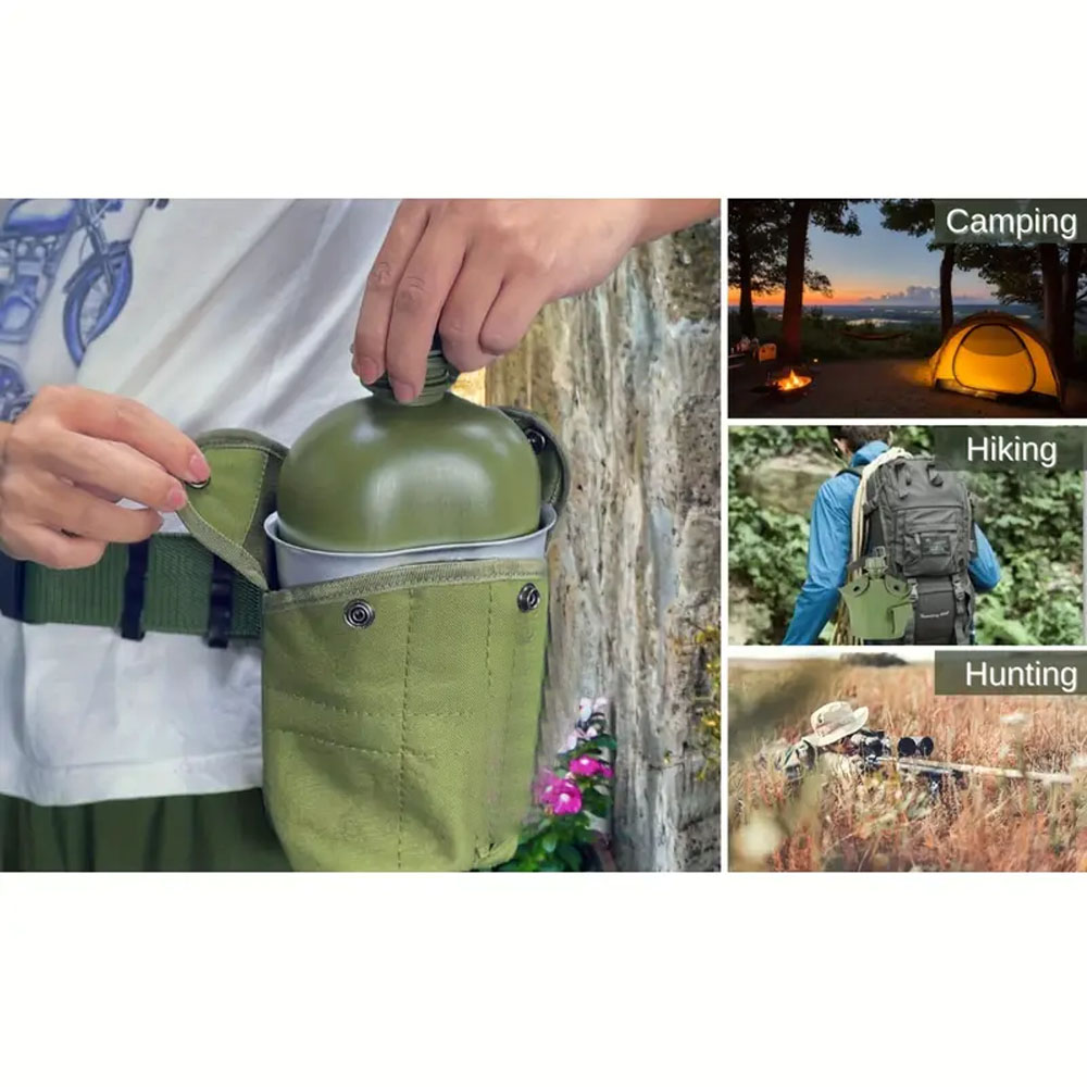 UtanKing™ Botol Air Alat Masak Camping Canteen Kit Hiking Bottle Water ...