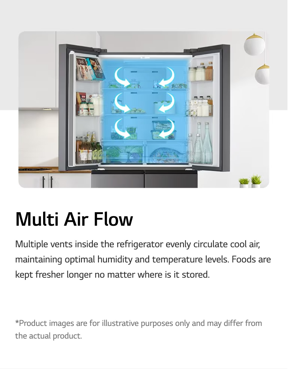 LG 470L Multi Door Fridge in Essence Black Steel GC-B47FFQAB | Shopee ...