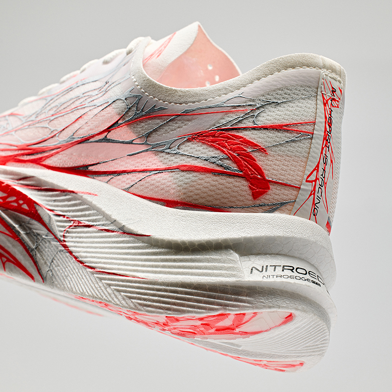 ANTA Men C202 GT Running Shoes 112455560-4 -Papyrus White/Fluorescent Bright Deep Red/Silver ...