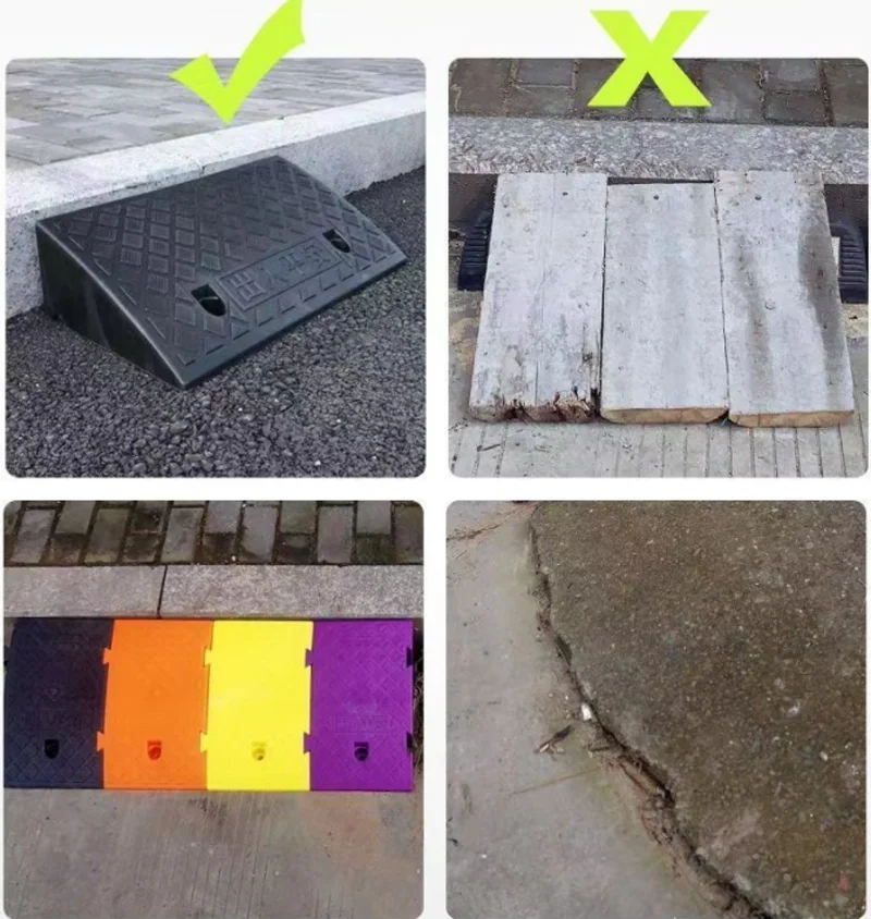 [Feed Screw] Step Mat Ramp Mat Curb Road Slope Plastic Pad Car Climbing ...