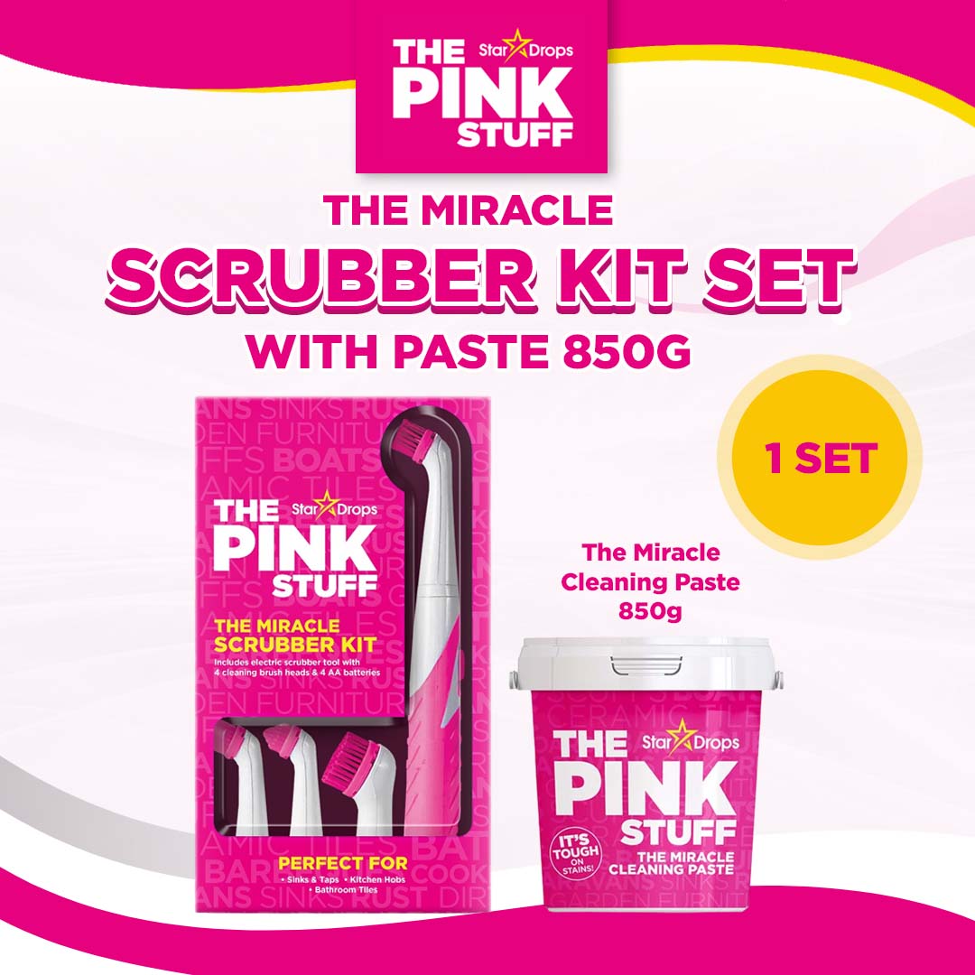 The Pink Stuff The Miracle Scrubber Kit x 1 SET (OPTION PASTE 850G ...