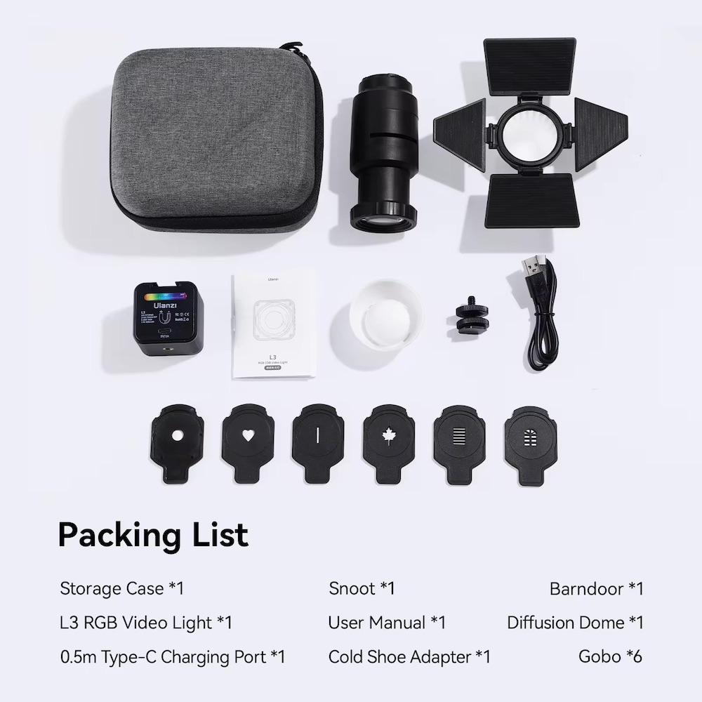 Ulanzi L3 RGB LED Video Light for Camera L052GBB1 | Shopee Malaysia