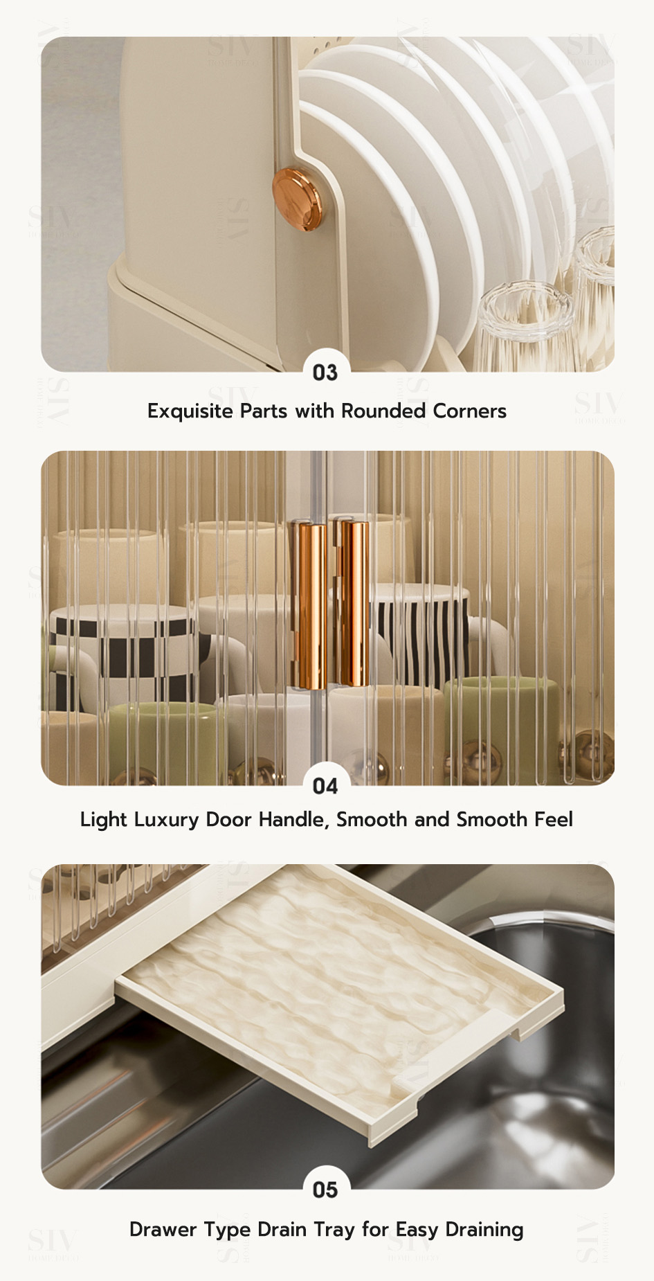 SIV Foldable Double Layer Dish Rack - Eco-Friendly Plastic, Stylish ...