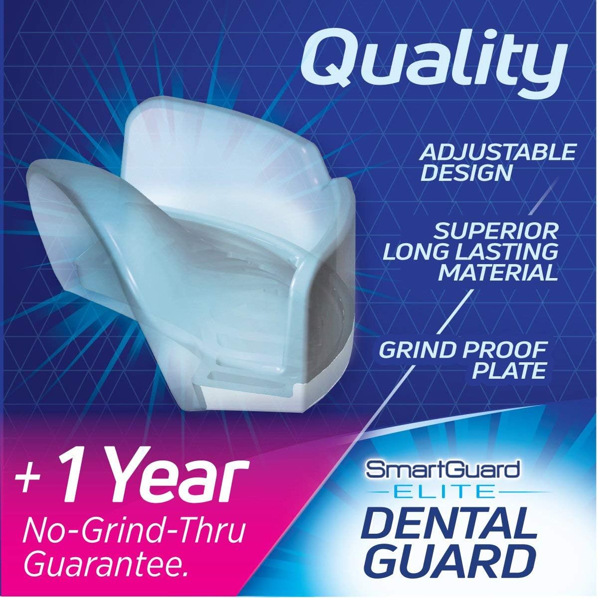 🇺🇸 USA SmartGuard Custom Mold Fit Dental Mouth Guard, Twin Pack ...