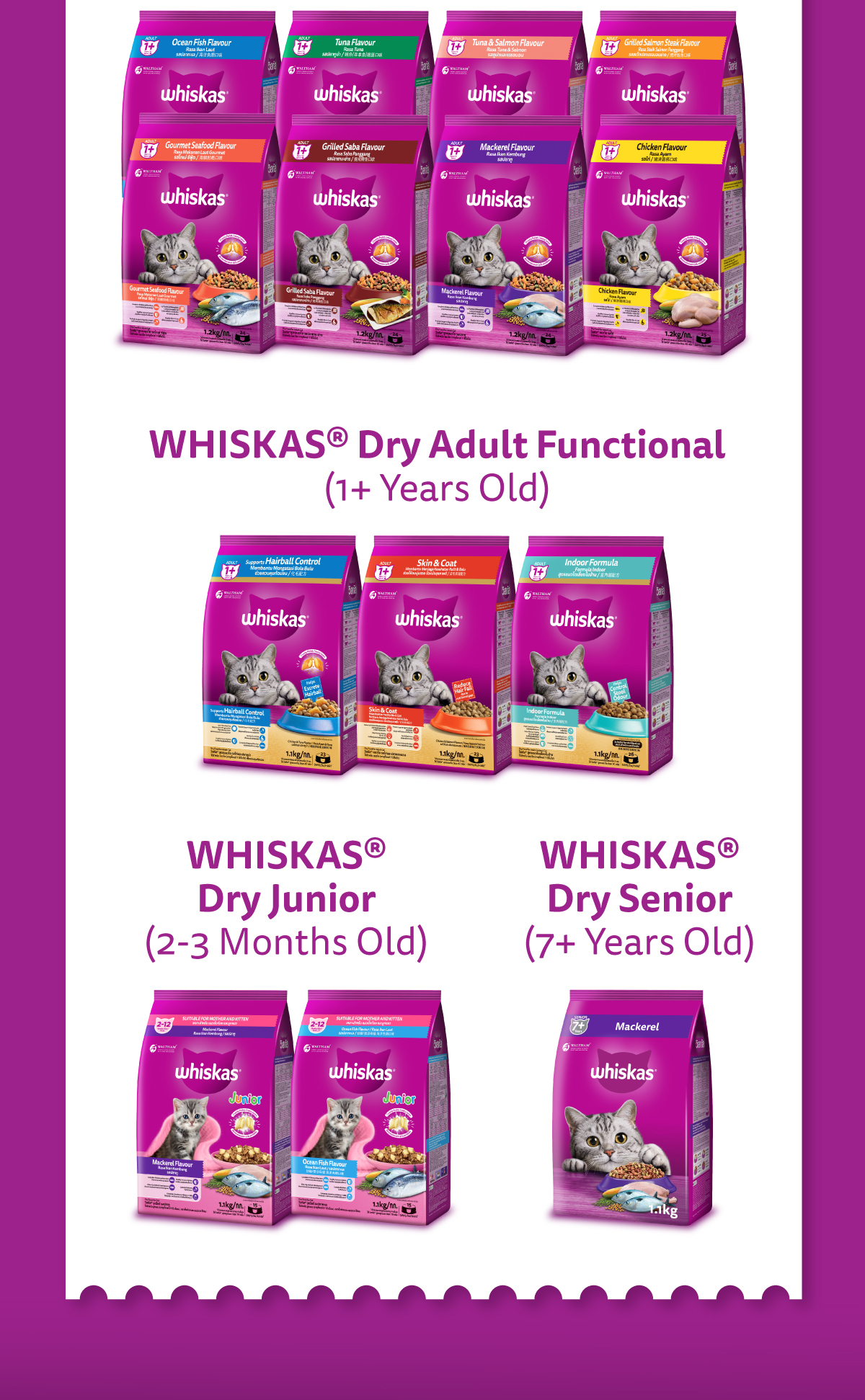 Whiskas Dry Junior Kitten Food - Ocean Fish / Tuna Salmon 2.7kg ...
