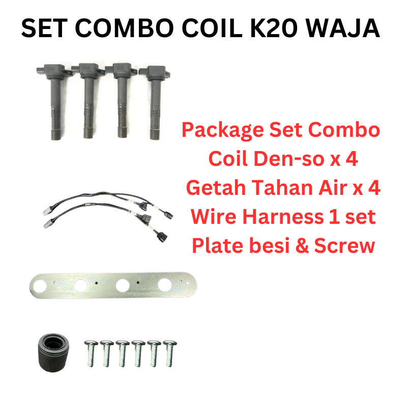 Proton Waja Coil Plug K20 K20A Set Combo Harness PNP K20 COP Waja MMC ...