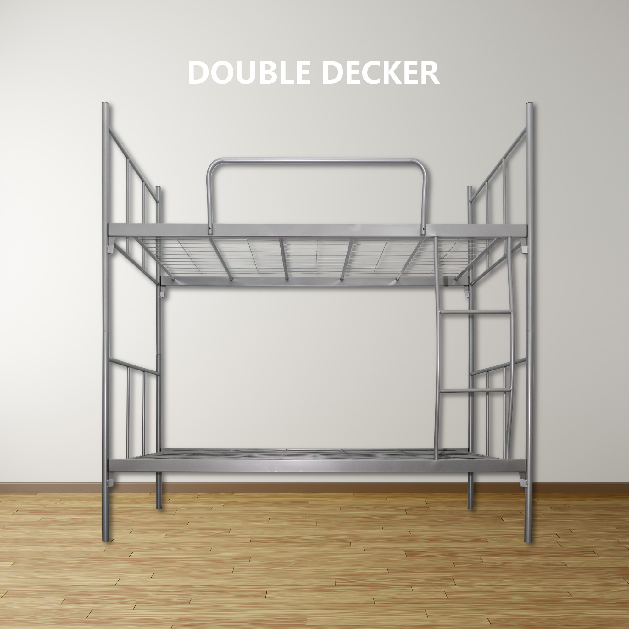 EE HOME 3V Powder Coat Metal Double Decker Bed Frame Loft Bed Katil ...