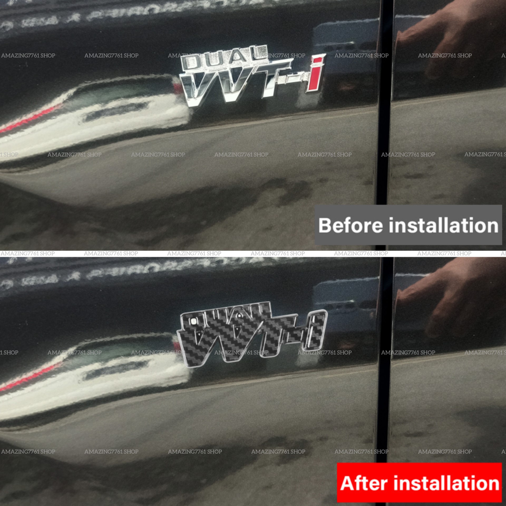 AMAZING PERODUA MYVI GEN3 FL 2018-2024 CAR DUAL VVTI VVT-i LOGO EMBLEM ...
