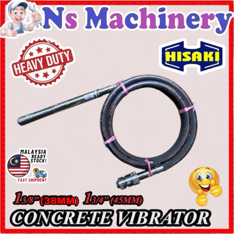 Hisaki Flexible Concrete Vibrator Concrete Poker EY20 Engine JHI38S ...