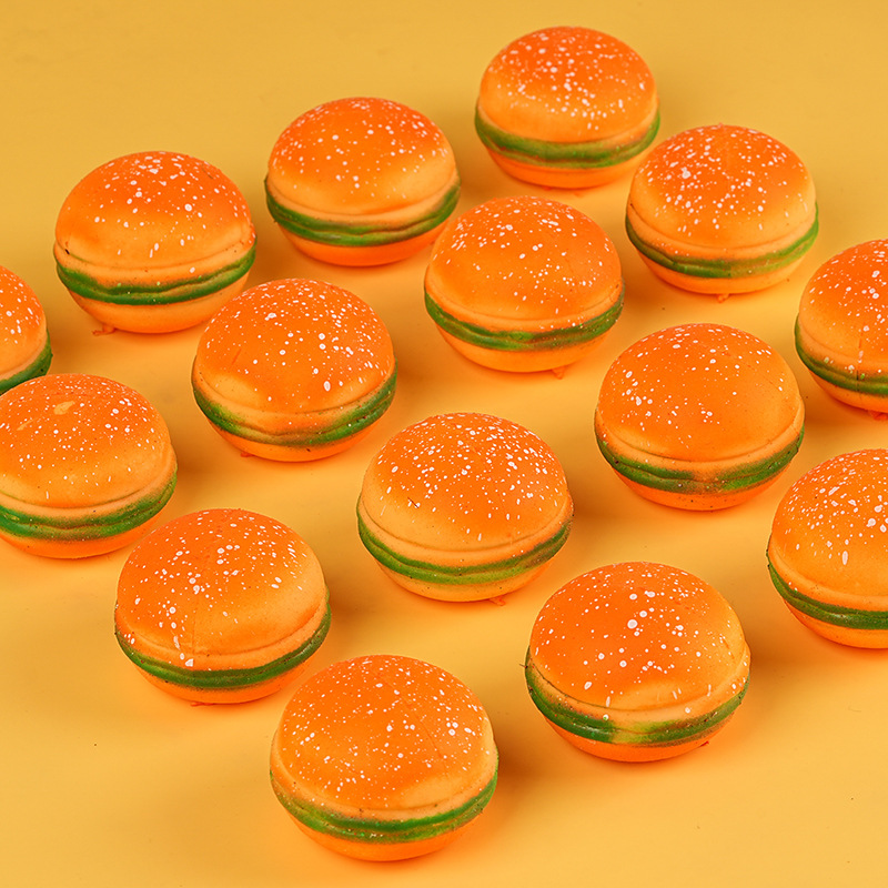 Squeeze Burger Toy Sensory Toy Stress Relief Toy Kids Mini Stuffed ...