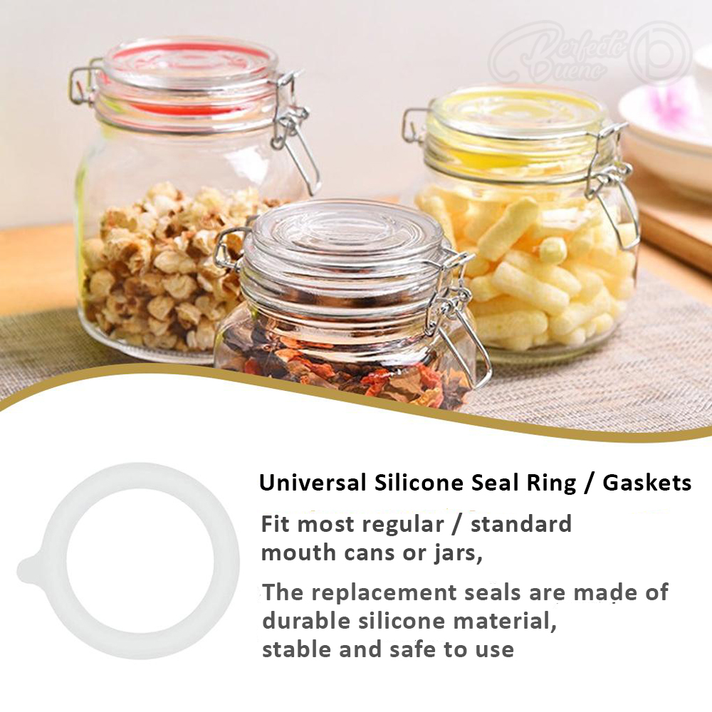 Gaskets Silicone Seal Ring for Jars Food Airtight Leak-Proof Jars ...