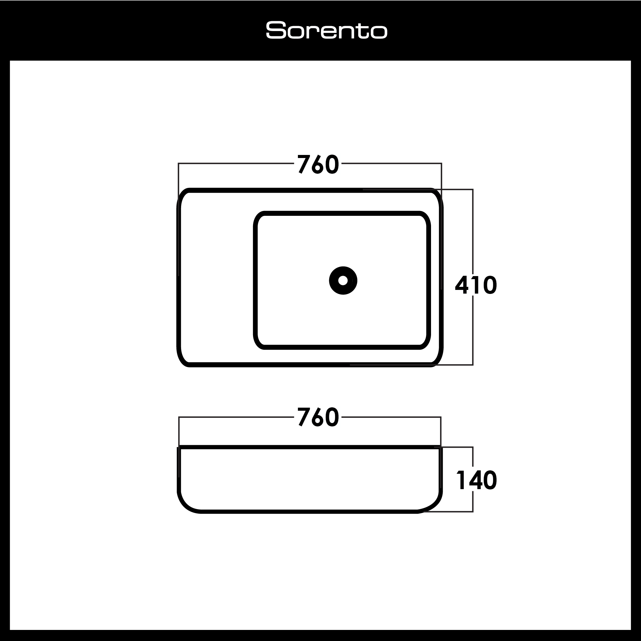 SORENTO Counter top Wash Basin Sinki Bilik Air Ceramic Bathroom sink ...
