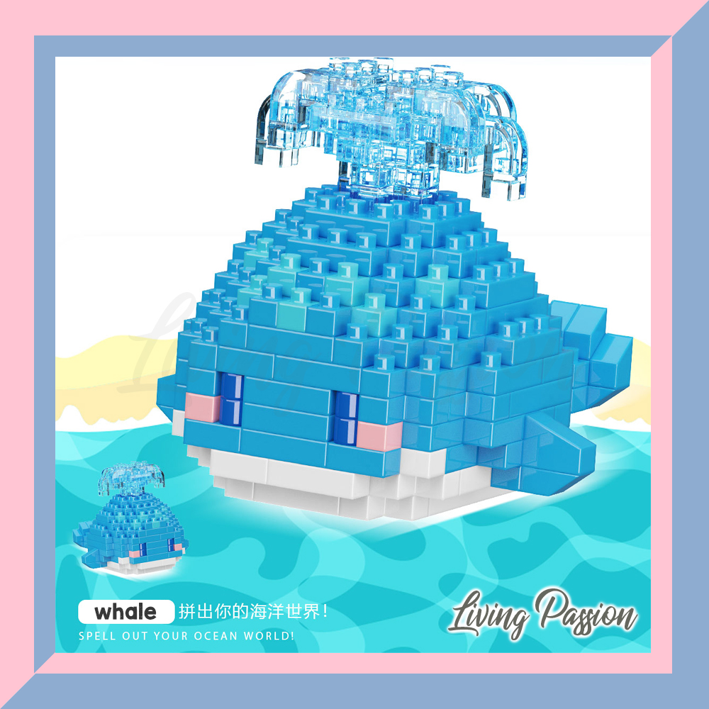 Mini Bricks Blocks Marine Life Sea World Whale Turtle Crab Penguin ...