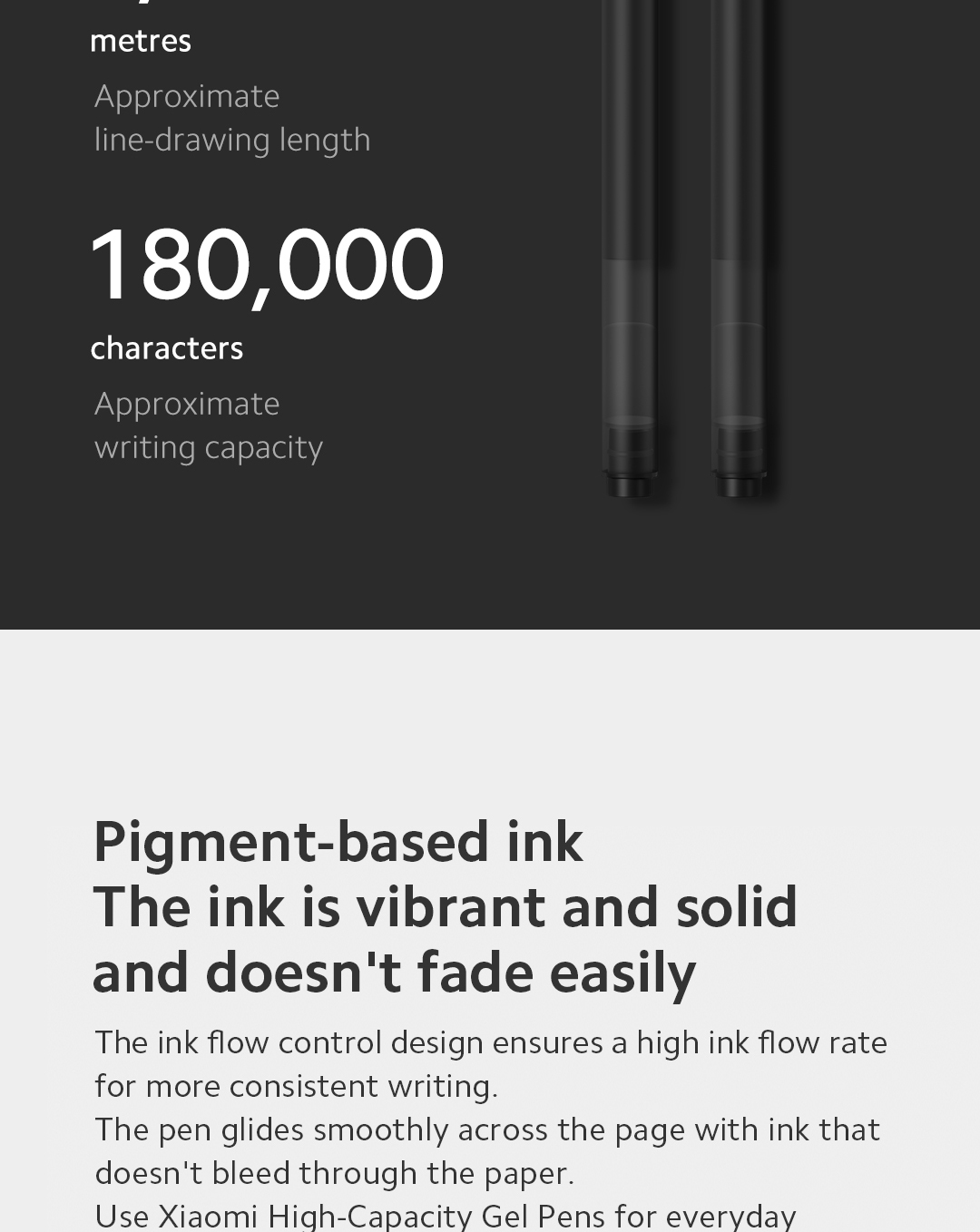 Xiaomi High-capacity Ink Pen Pack of 10 | Shopee Malaysia