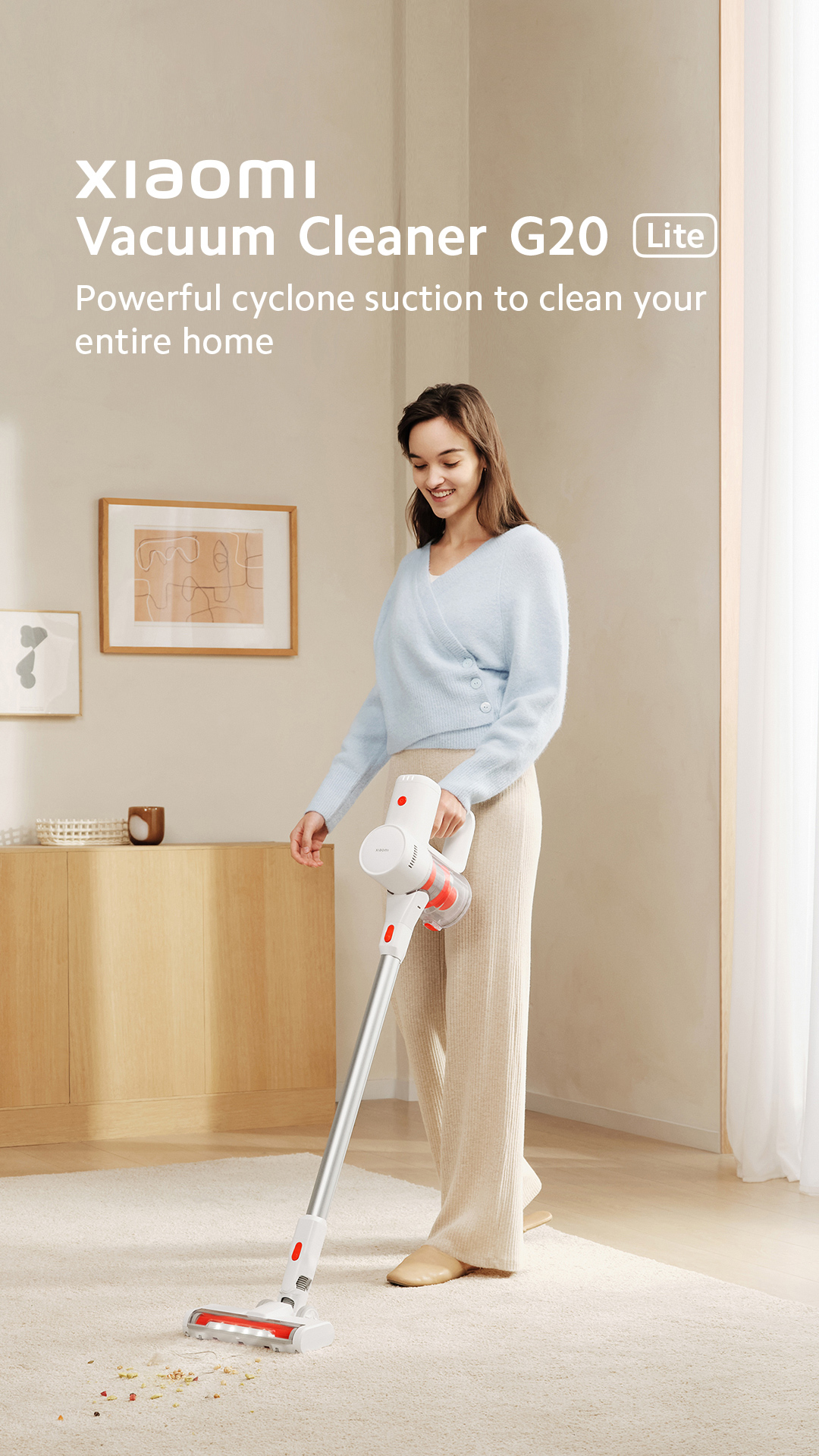 Xiaomi Vacuum Cleaner G20 Lite | 18000Pa Suction | One-Touch Dust ...