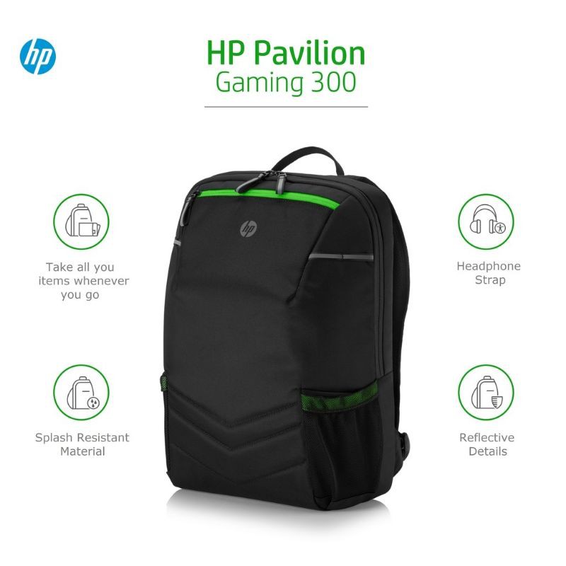 HP Professional / Pavilion 300 Gaming Backpack suitable up to 17.3 ...