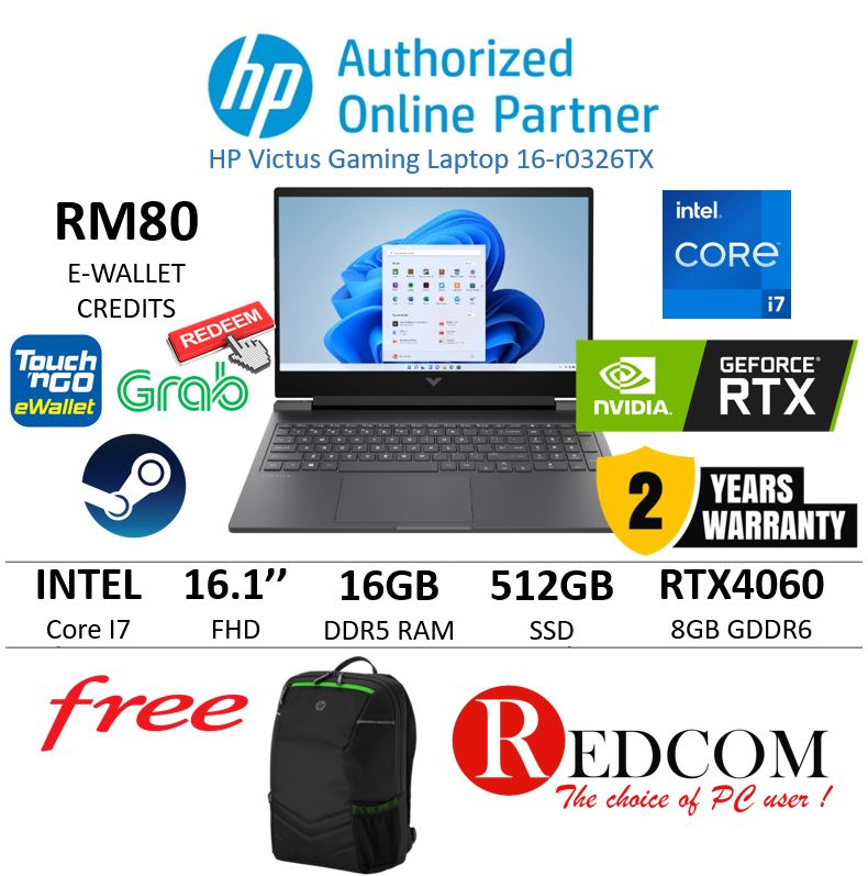 HP Victus 16-r0326TX 16.1-inch Gaming Laptop - Mica Silver (Core i7 ...