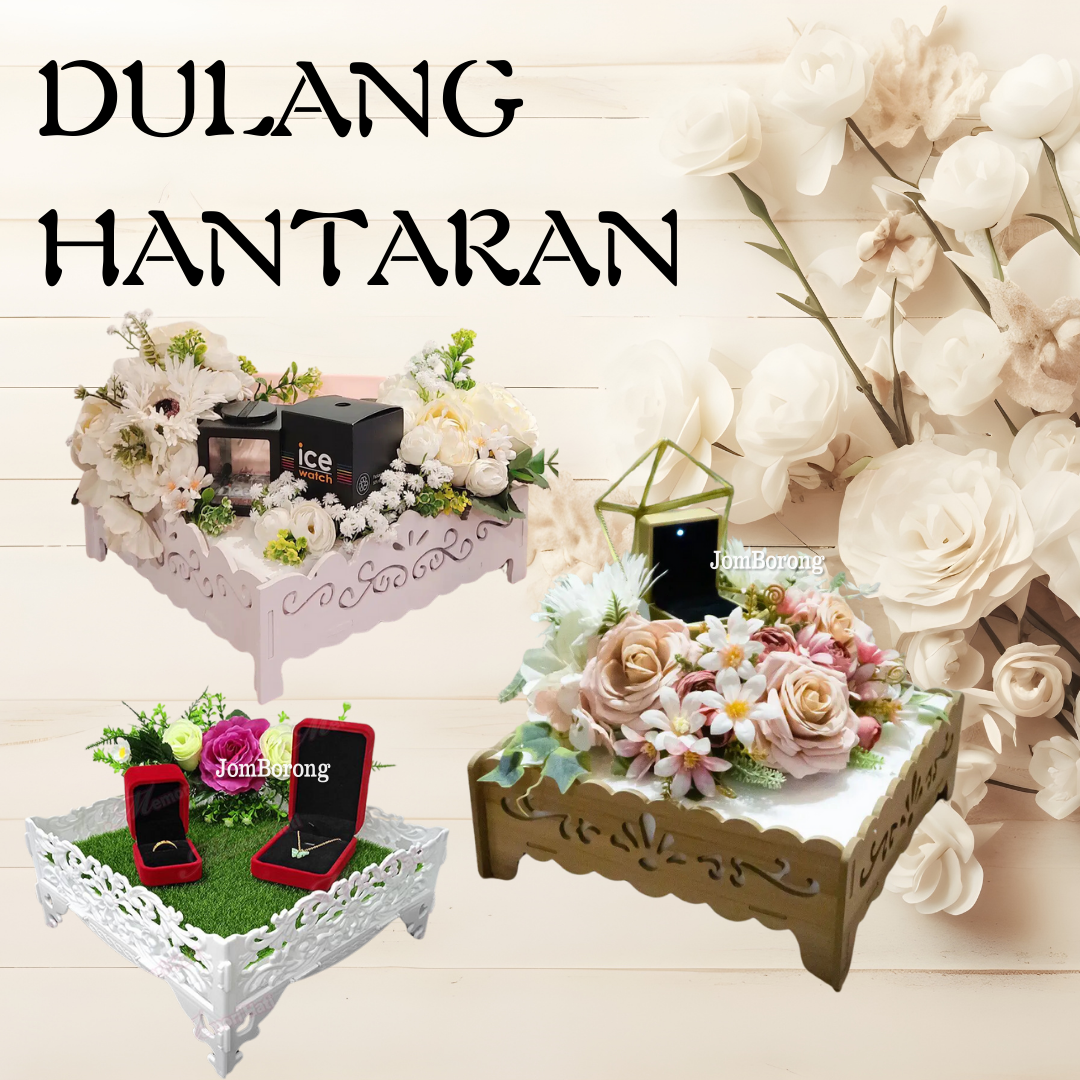 DULANG HANTARAN Perkahwinan Gift Tray Nikah Kahwin Diy White Tray ...