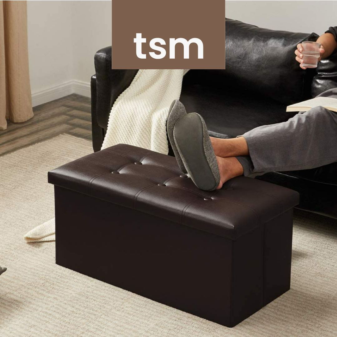 TSM 100L Leather Storage Long Bench | 2 in 1 Sit and Store | Kotak ...