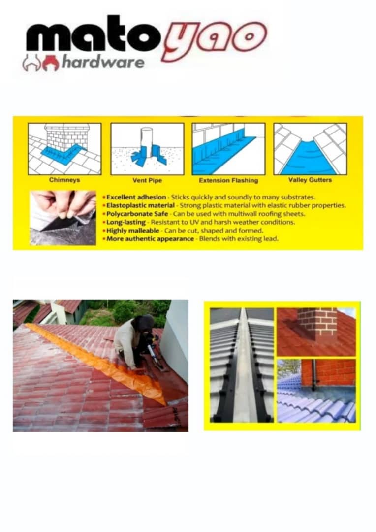 (12" x 10m) Bitumen Flashing Tape/Gam Atap/Compact Roll | Shopee Malaysia