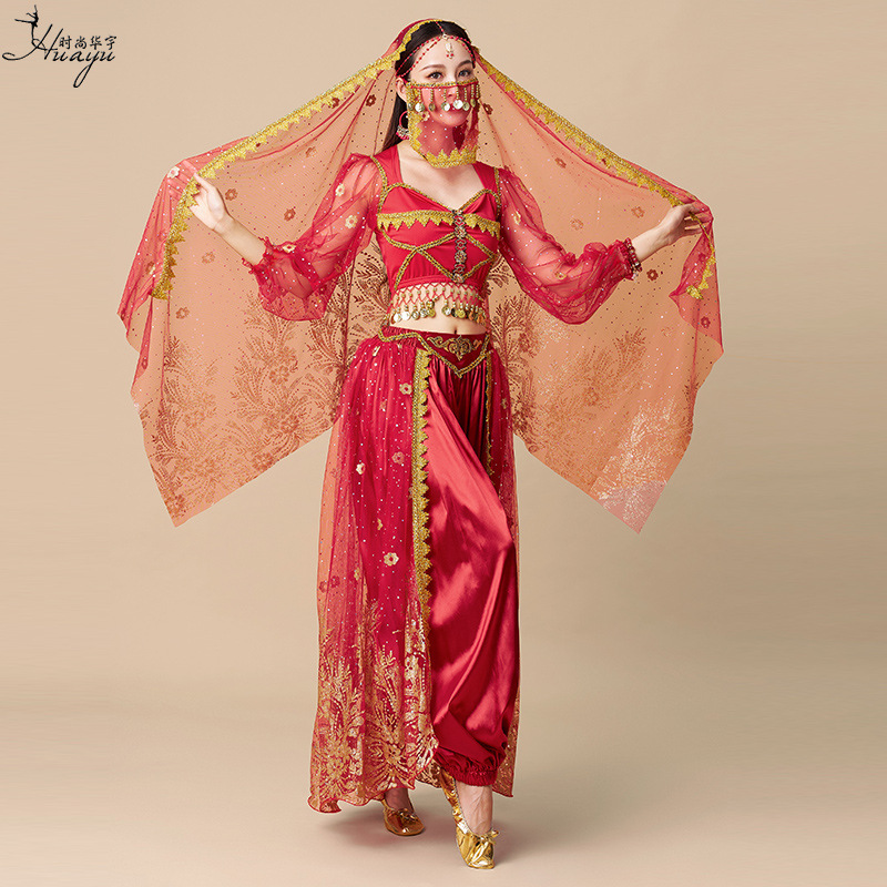 MYLITTLELASS Adult Aladdin Jasmine Long Sleeve Blouse Top Pant Hair ...