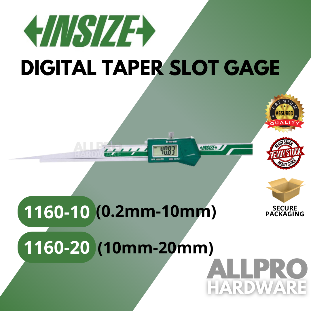 INSIZE Digital Taper Gage / Digital Taper Slot Gauge 1160-10 / 1160-20 ...