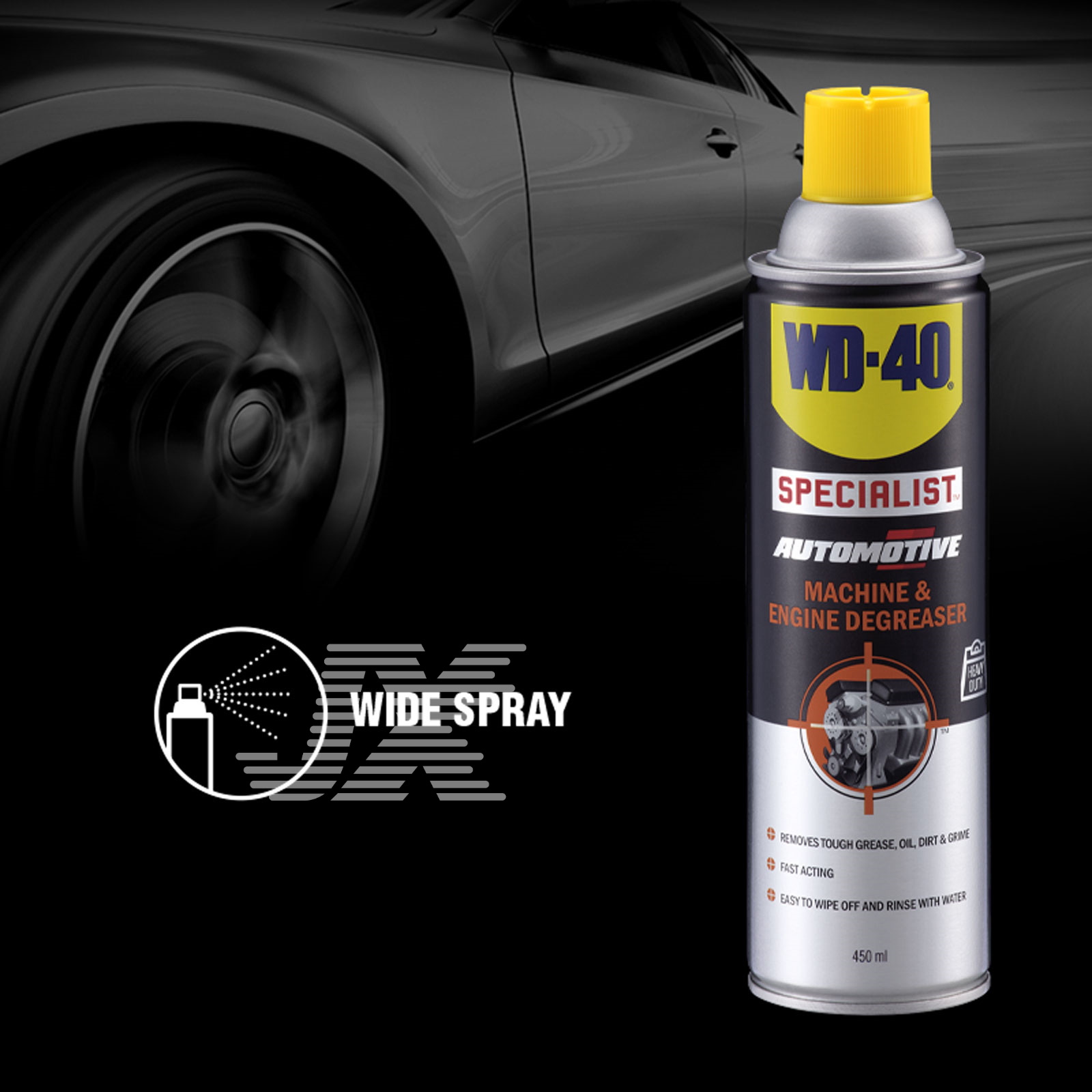 WD-40 Specialist Automotive Machine and Engine Degreaser 450ml WD40 ...