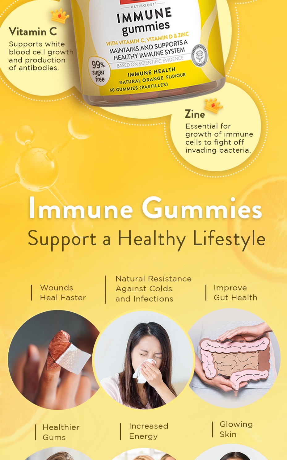 Swisse Ultiboost Immune Gummies 60 Gummies (Pastilles) 2 bottles (EXP ...