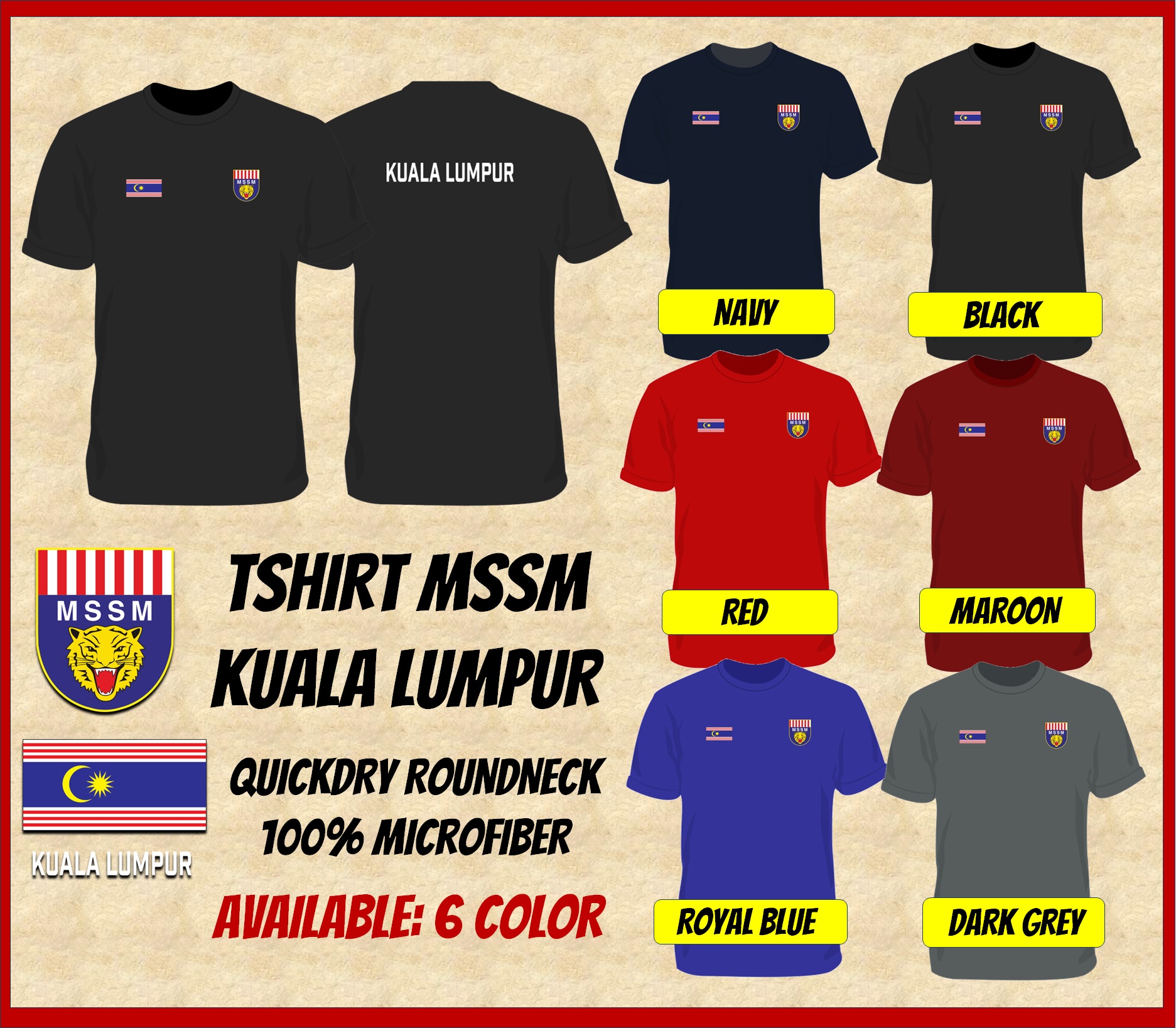 MSSM KUALA LUMPUR | MAJLIS SUKAN SEKOLAH MALAYSIA TSHIRT NEGERI | 100% ...