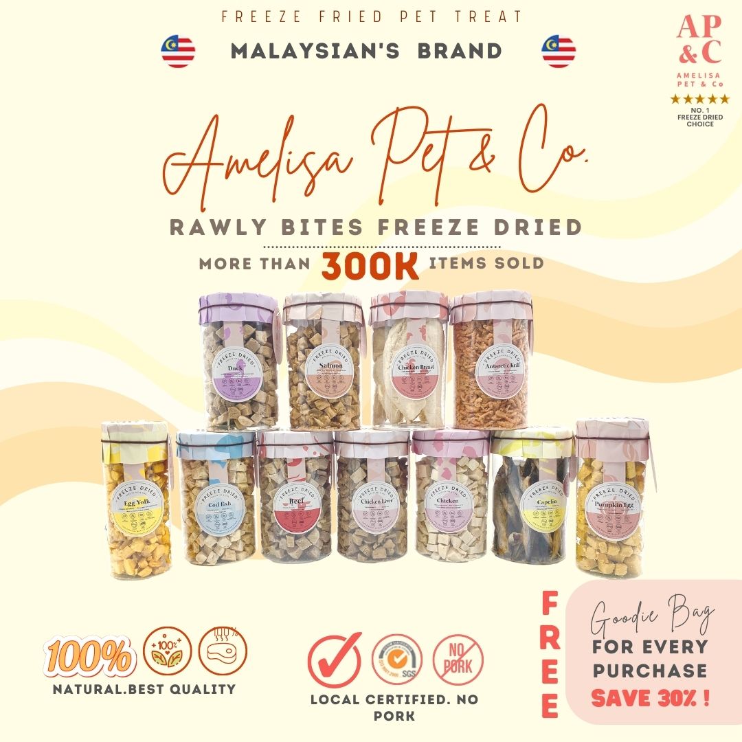 Amelisa Pet & Co. Rawly Bites Freeze Dried Pet Treats (Classic & Mini ...