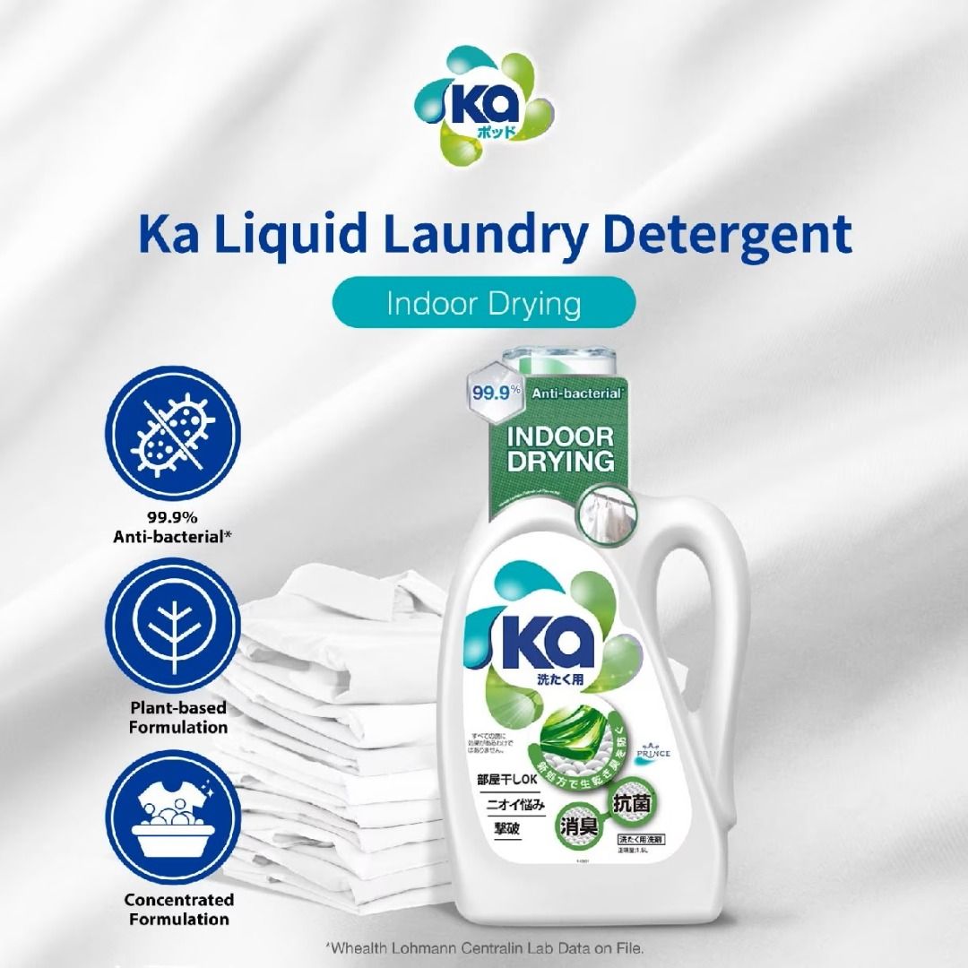 Ka Cleaning Power Anti-Bacterial Concentrated Laundry Liquid Detergent ...
