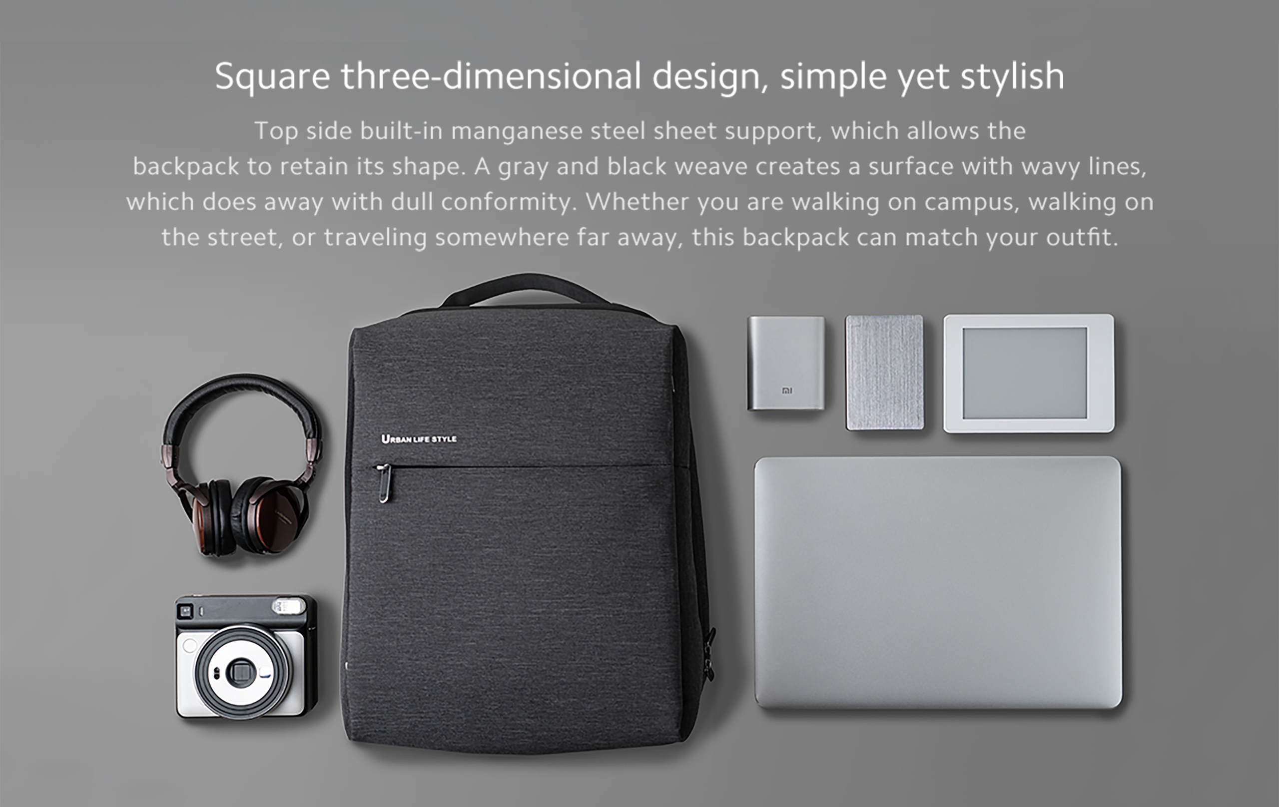 Xiaomi Mi City Backpack 2 (Dark Gray) | Shopee Malaysia