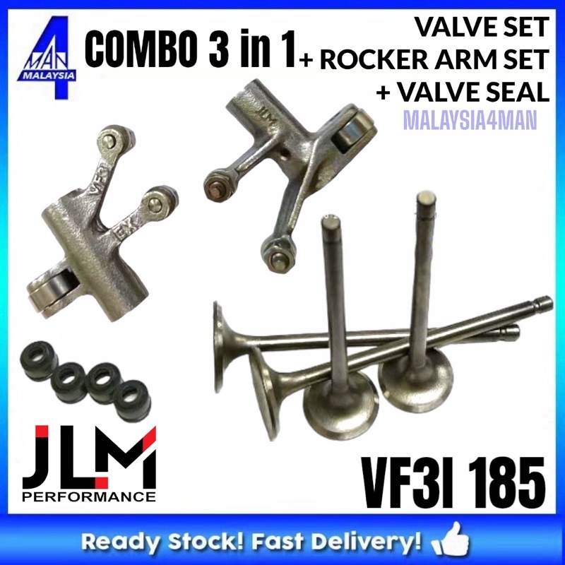 JLM VF3I 185 VF3 VF3i LE PRO VALVE SET VALVE SEAL ROCKER ARM SET VALVE IN EX | Shopee Malaysia